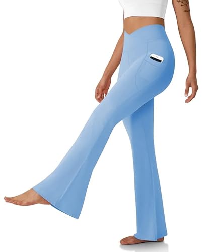 Blue Flare Leggings: Proven Comfort, Loved Style! - GirlsDailyGlow